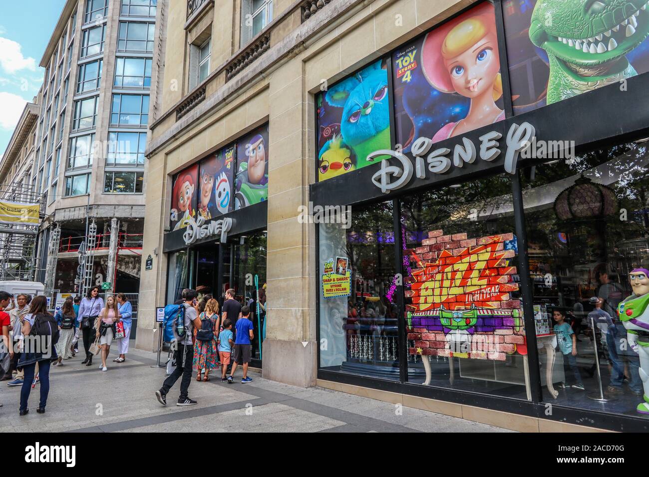 Disney store on Champs-Élysées Paris, France, Europe Stock Photo - Alamy