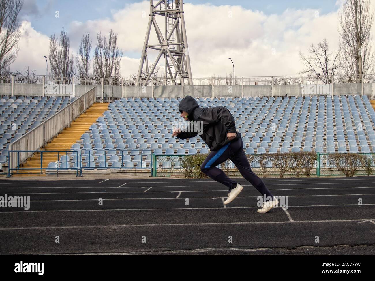 Man engaged in running hi-res stock photography and images - Alamy