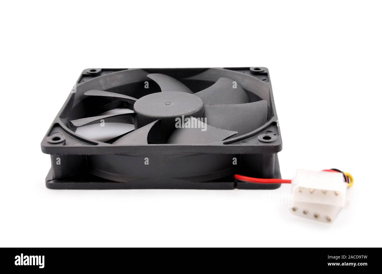 The computer fan isolated on white background Stock Photo - Alamy