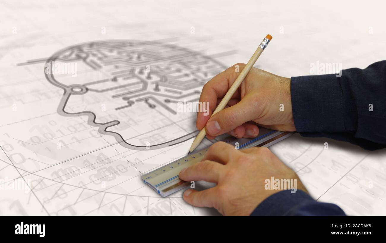 Artificial Intelligence Project Creating Abstract Concept Of Cyber Technology Machine Learning