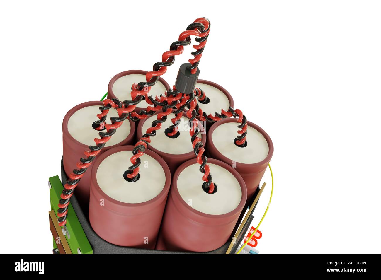 dynamite isolated on white background 3d illustration Stock Photo - Alamy