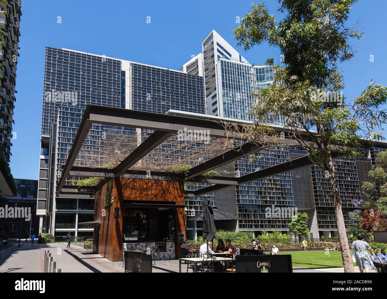 General Views showing Chippendale Green, Sydney, which is built around ...