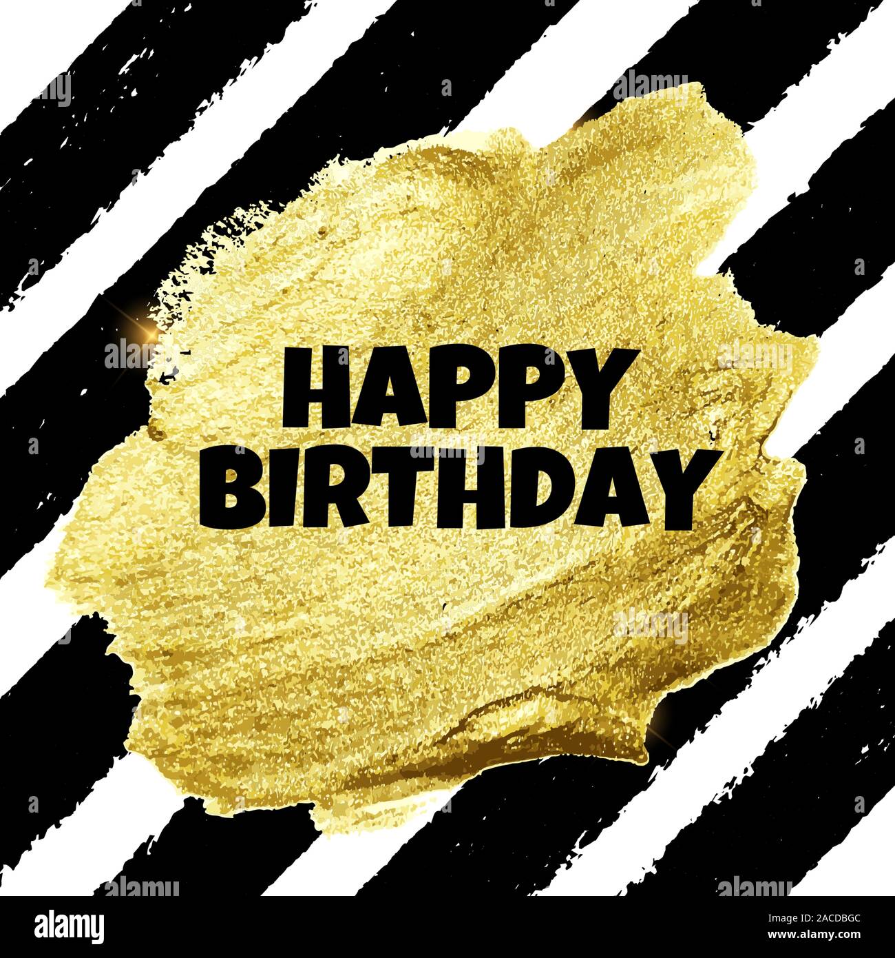 Abstract Happy Birthday Background with Glitter Splash in Modern Style ...