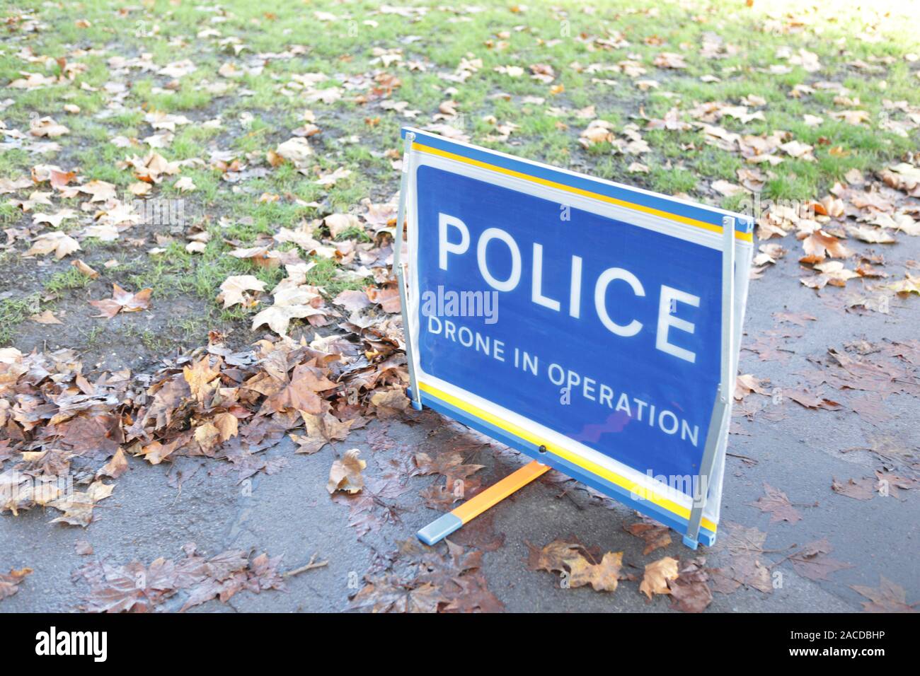 Signage designating an area next to parliament square from which the ...