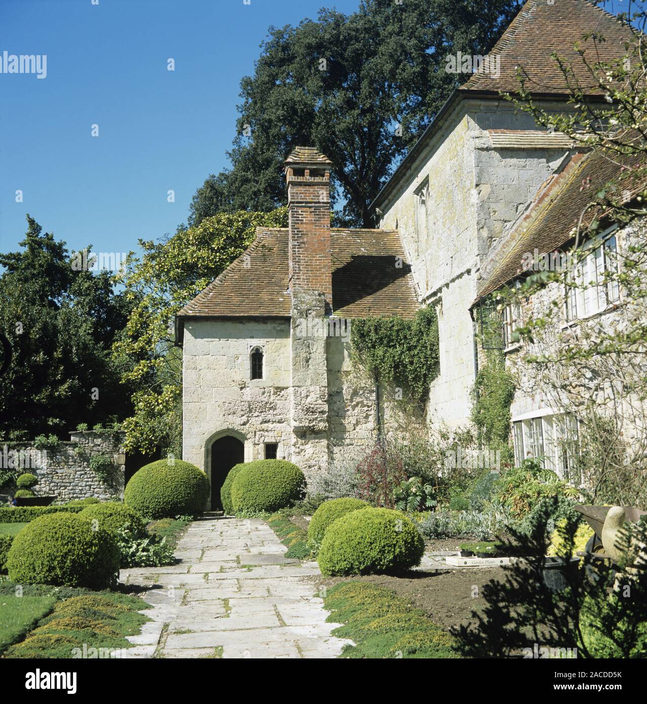 Garden at Rymans house. Rymans house is a fifteenth century grade I ...