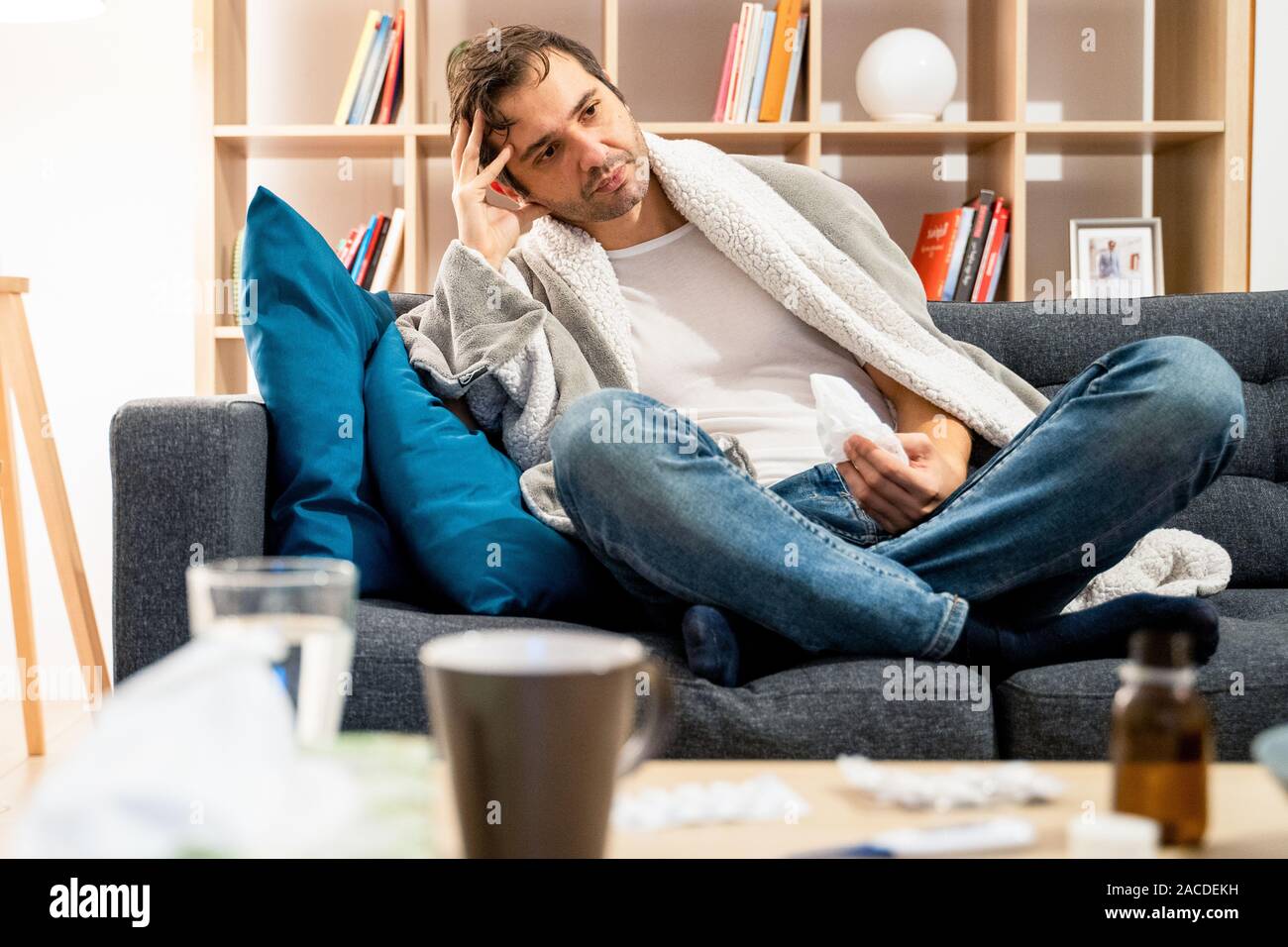Suffering cold hi-res stock photography and images - Alamy