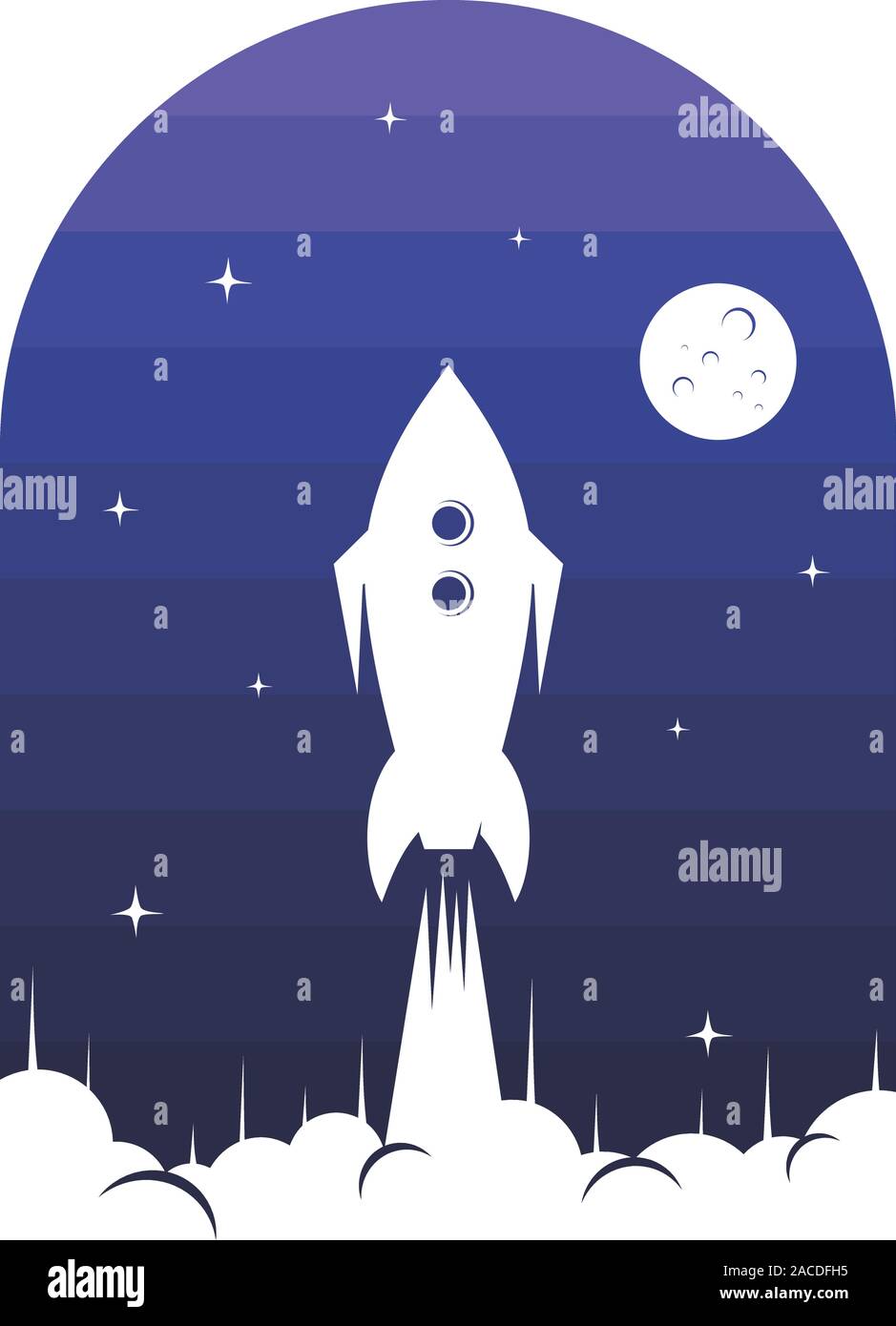 space rocket shuttle ship sign logo logotype vector art Stock Vector ...
