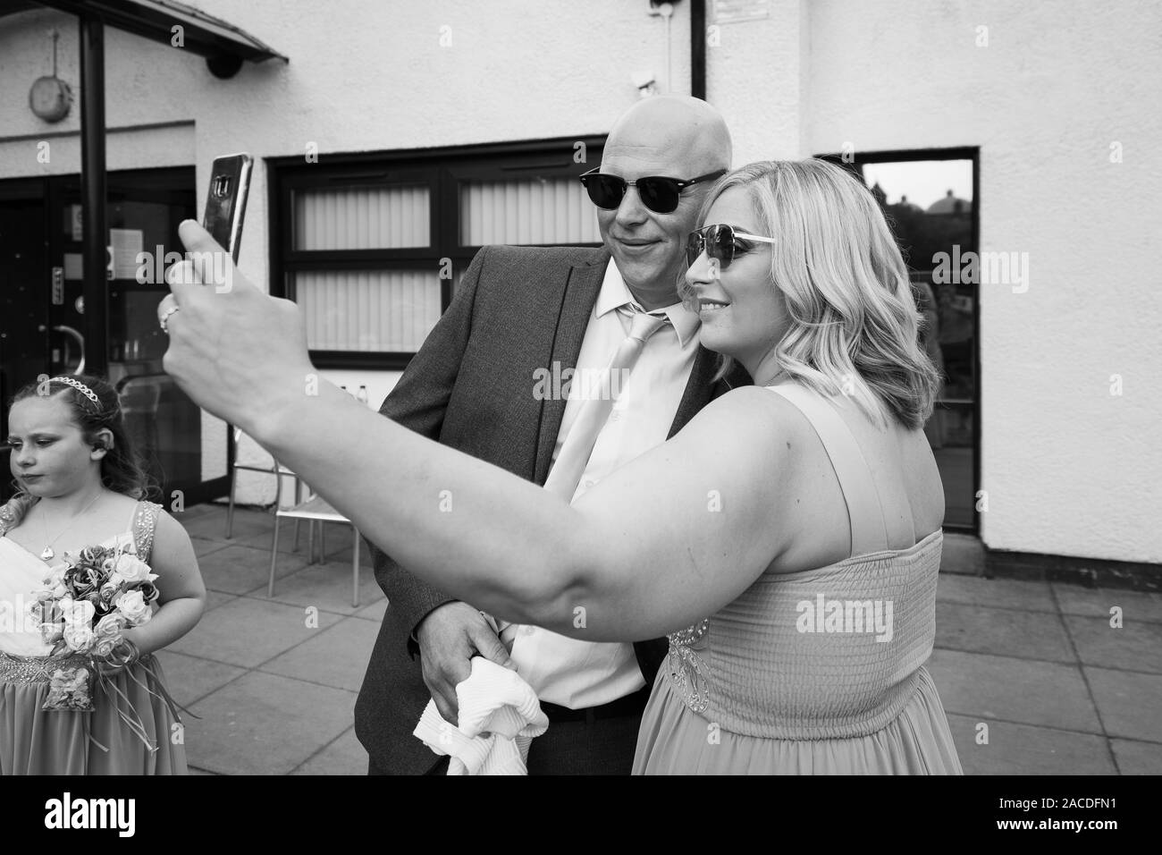 Post wedding ceremony pictures with guests, Floral Hall, Tunstall Park ...