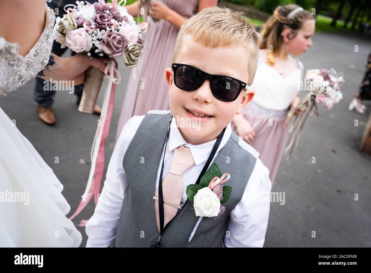 Post wedding ceremony pictures with guests, Floral Hall, Tunstall Park ...