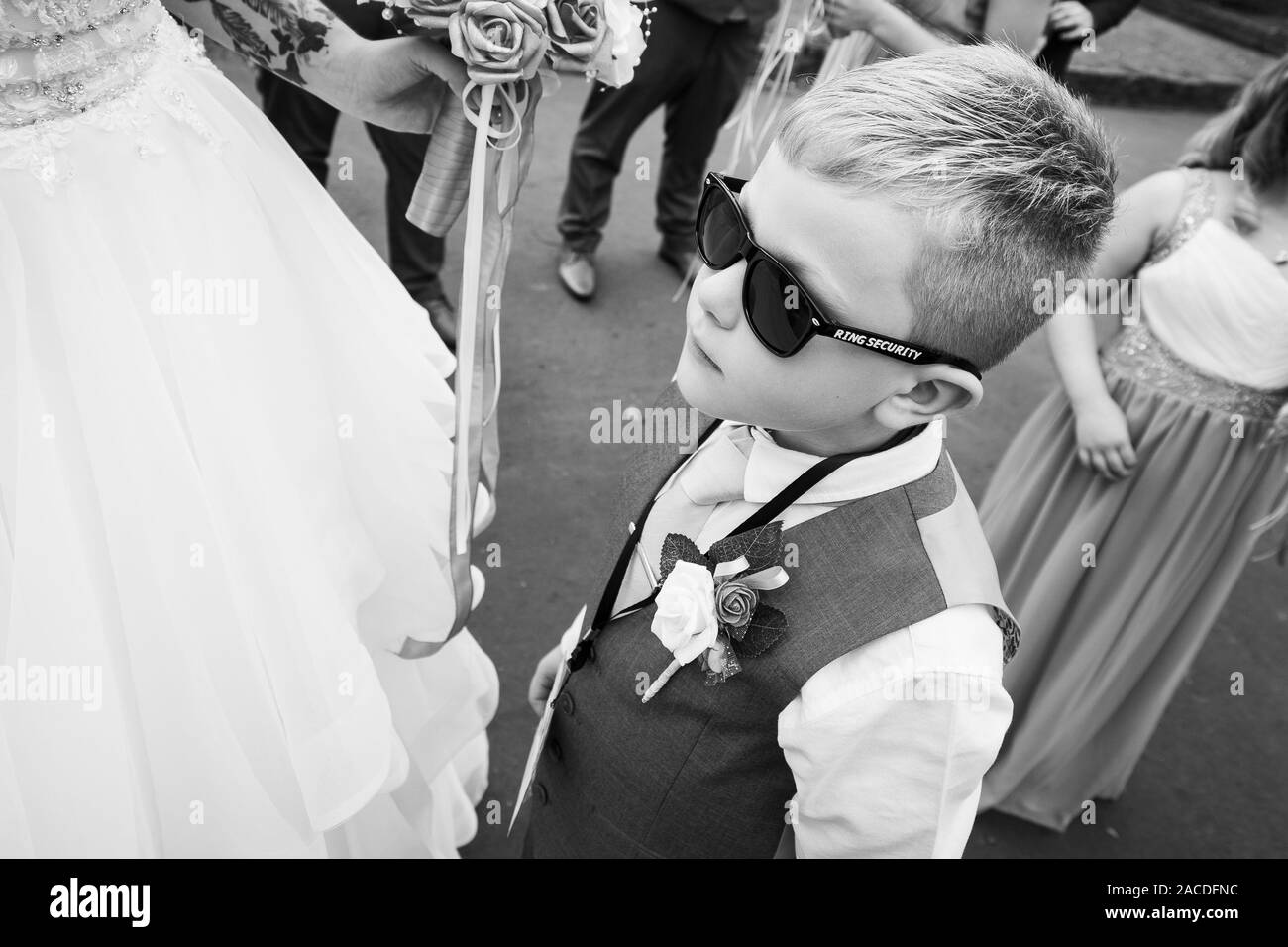 Post wedding ceremony pictures with guests, Floral Hall, Tunstall Park ...