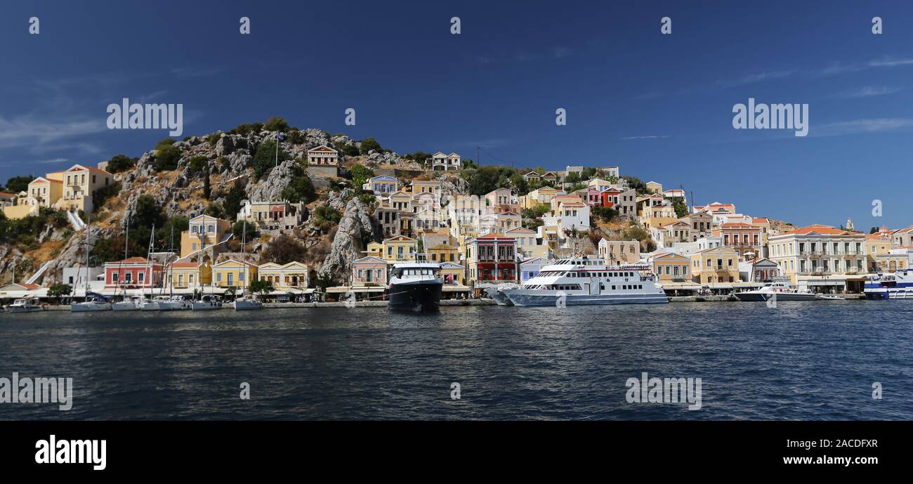 General View of Symi Island in Greece Stock Photo - Alamy