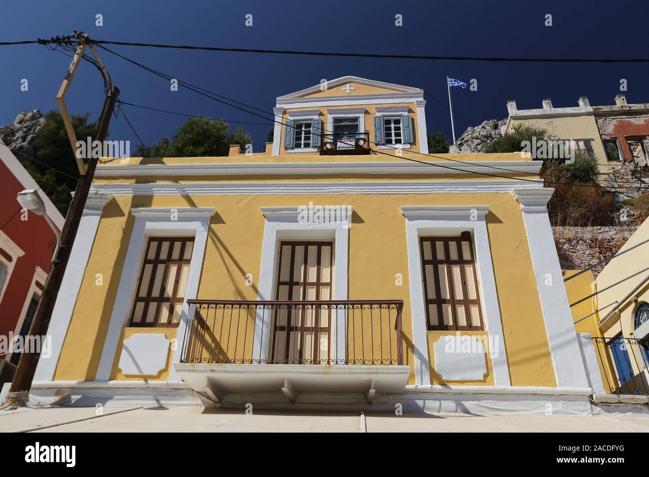 Traditional House in Symi Island in Greece Stock Photo - Alamy