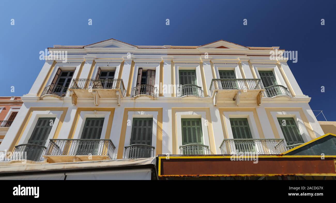 Traditional House in Symi Island in Greece Stock Photo - Alamy