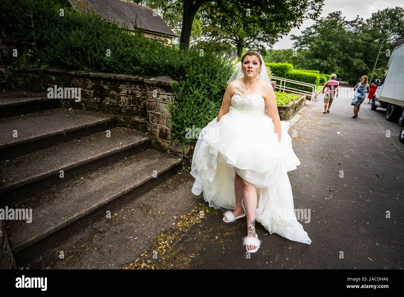 Post wedding ceremony pictures with guests, Floral Hall, Tunstall Park ...
