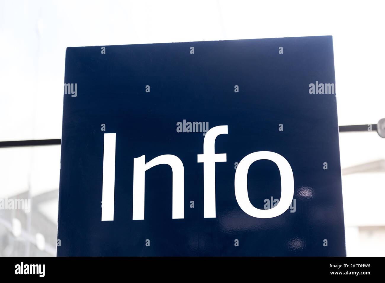 plain information sign Stock Photo - Alamy