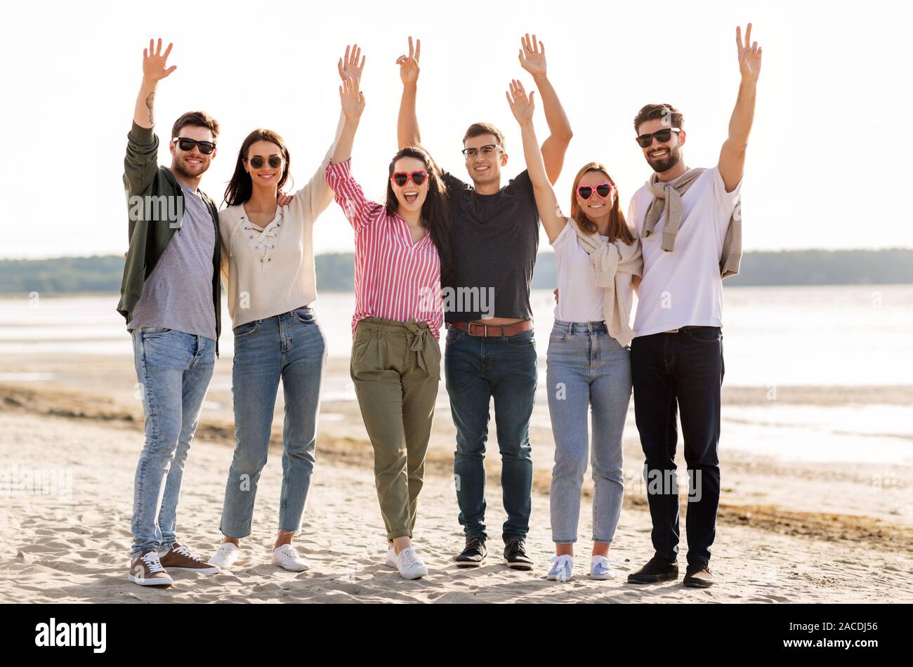 Man waving on beach hi-res stock photography and images - Alamy