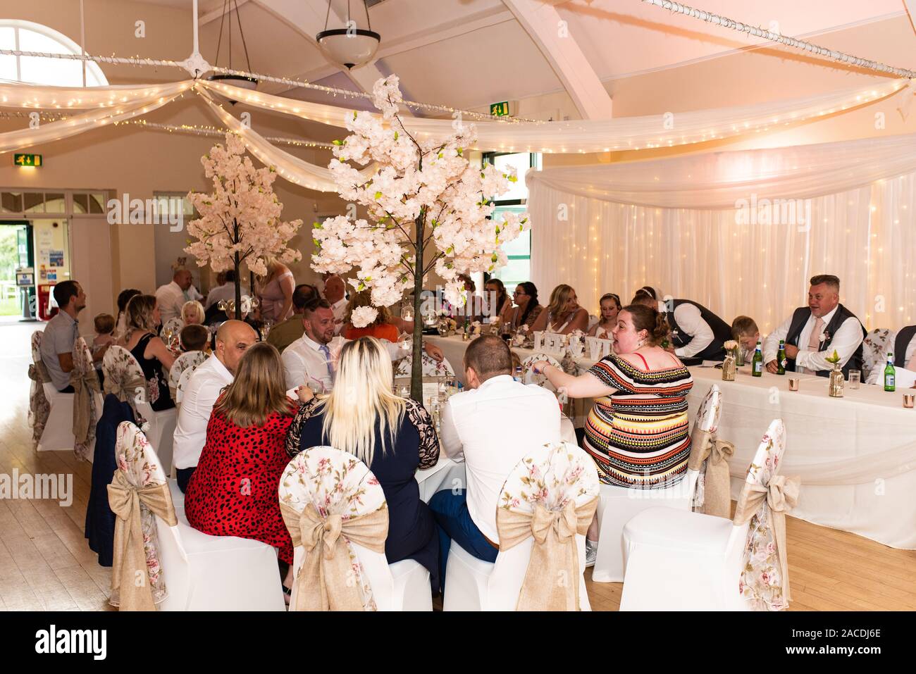 A tradition English indoor wedding ceremony at Floral Hall, Tunstall ...