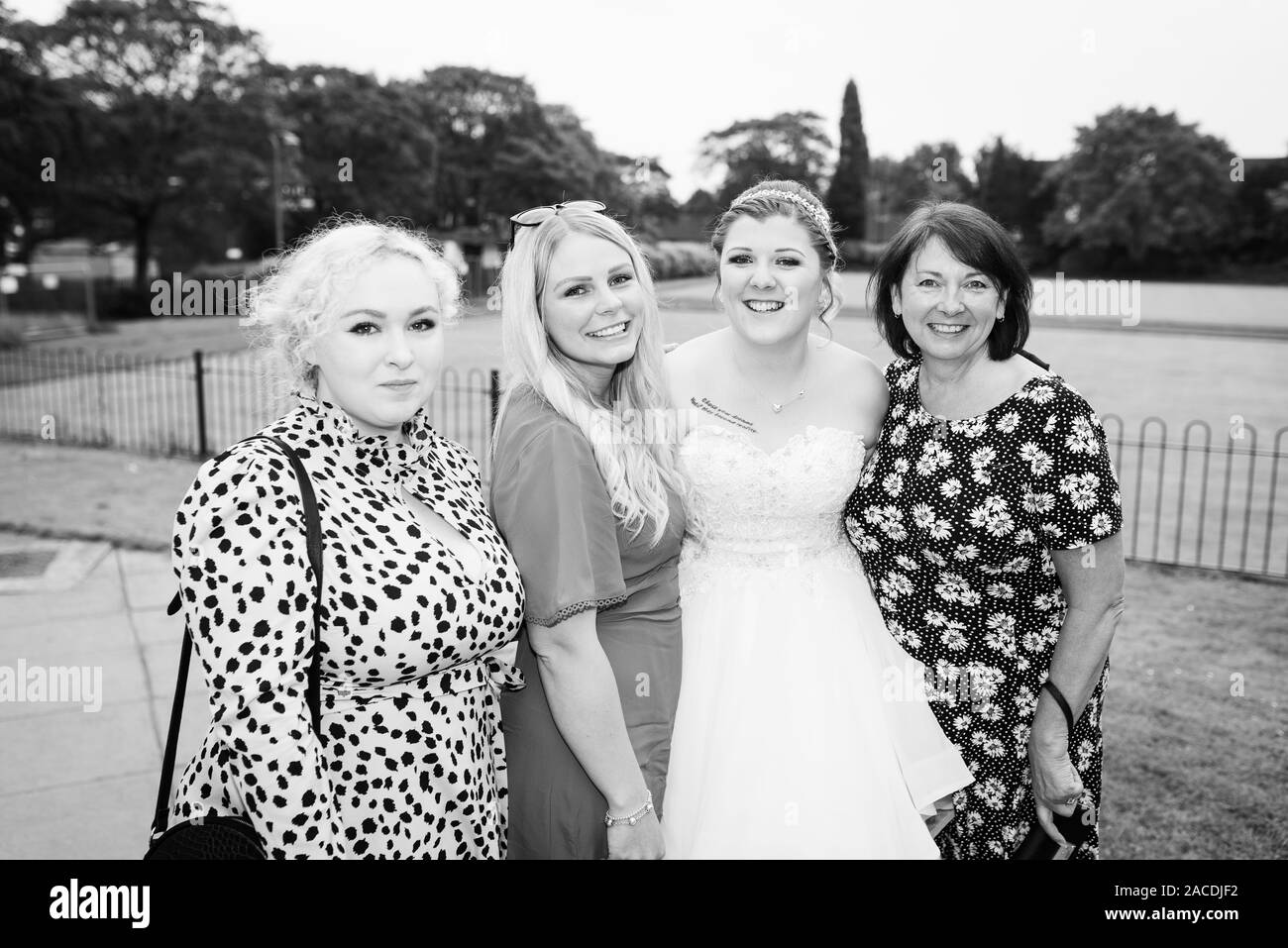 Post wedding ceremony pictures with guests, Floral Hall, Tunstall Park ...