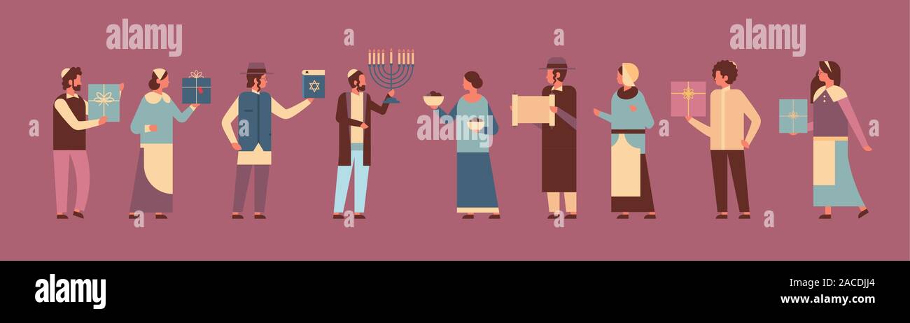 jews people standing together jewish men women in traditional clothes ...