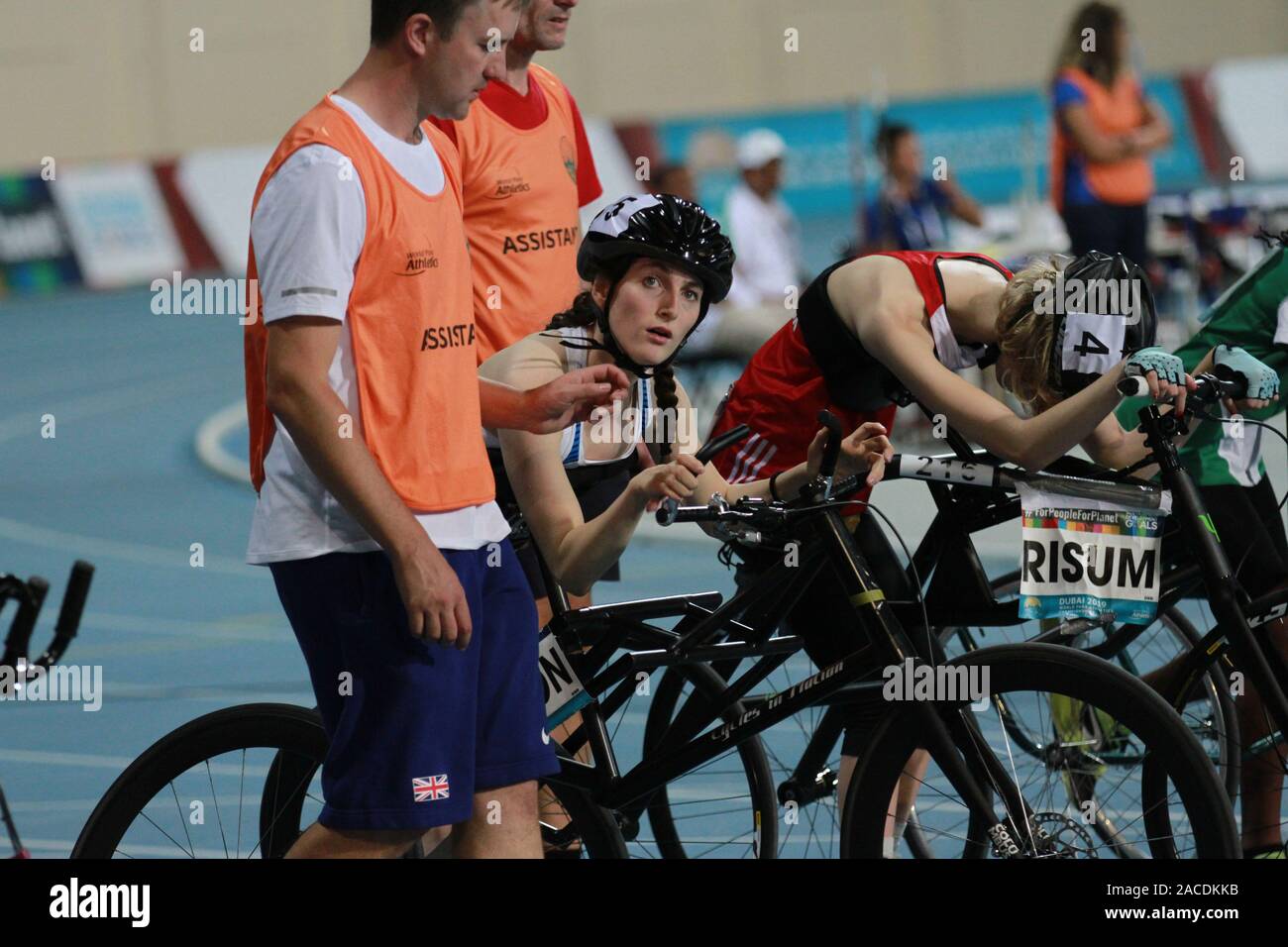 Ellie Simpson (GBR) (Silver) Competes in the RaceRunning (RR) 100m At ...