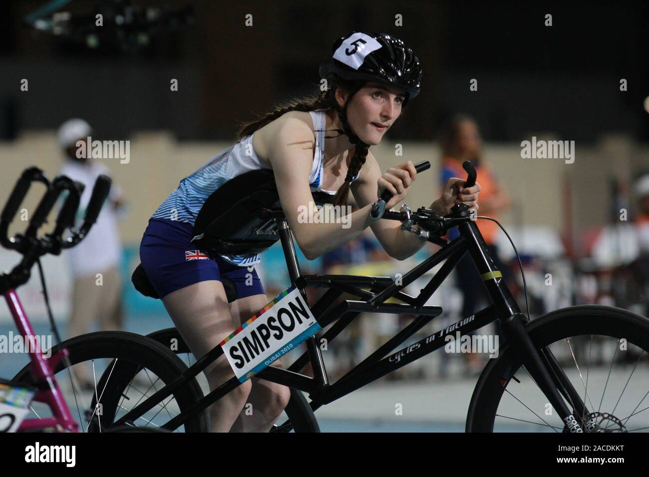 Ellie Simpson (GBR) (Silver) Competes in the RaceRunning (RR) 100m At ...