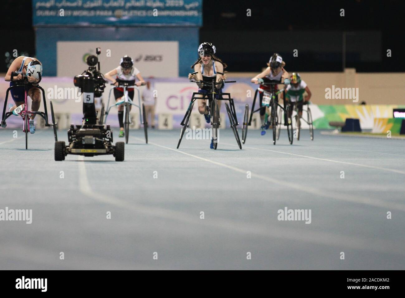 Ellie Simpson (GBR) (Silver) Competes in the RaceRunning (RR) 100m At ...