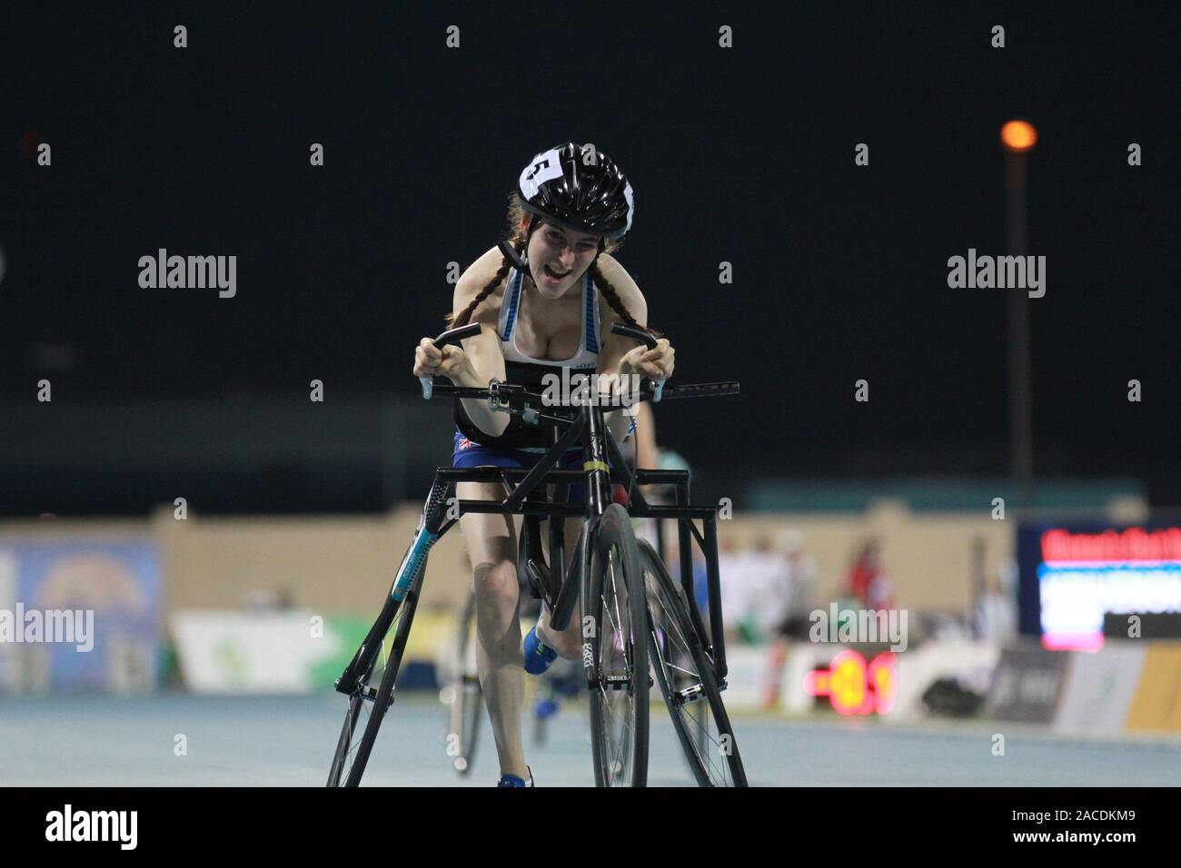 Ellie Simpson (GBR) (Silver) Competes in the RaceRunning (RR) 100m At ...