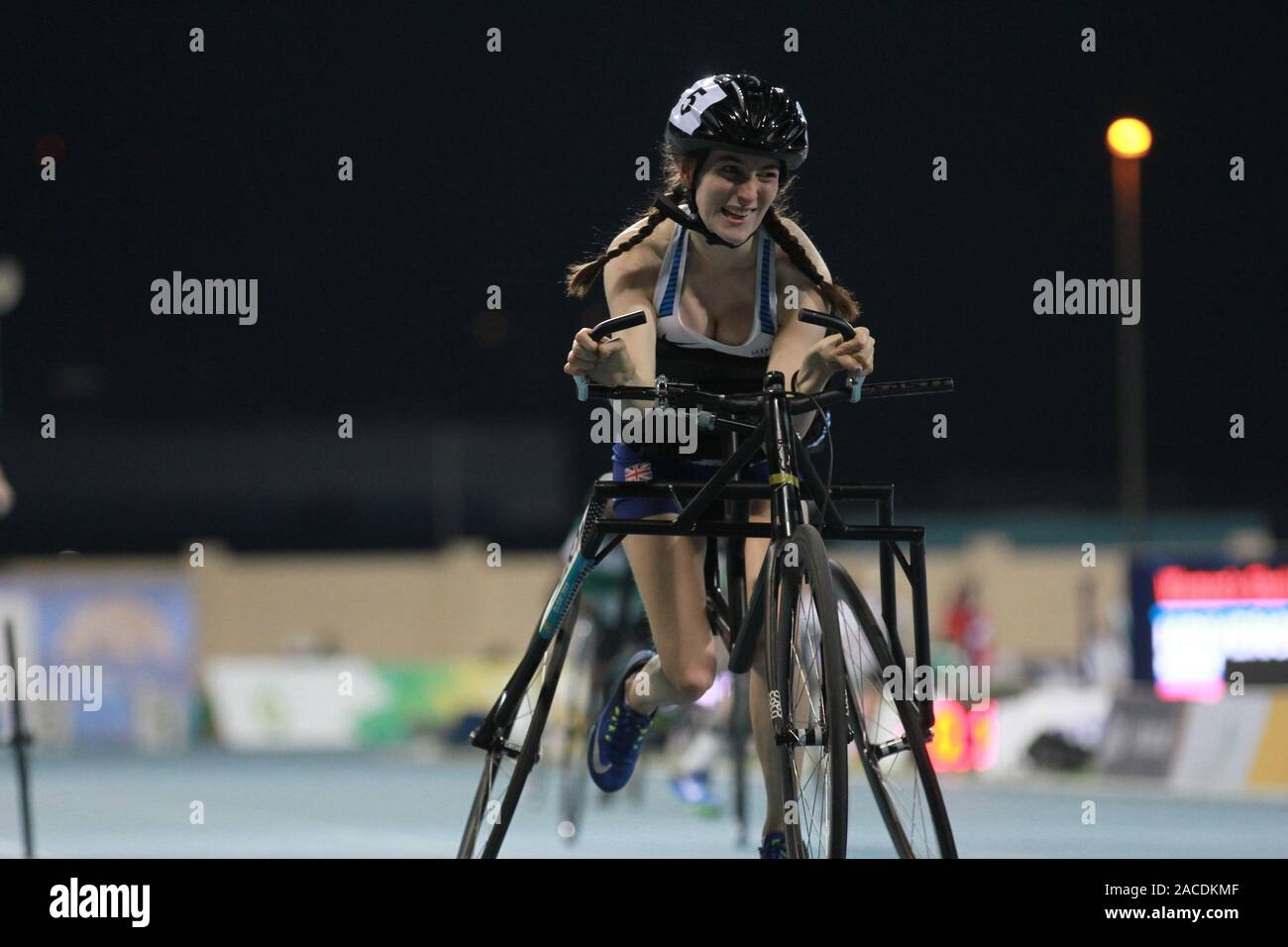 Ellie Simpson (GBR) (Silver) Competes in the RaceRunning (RR) 100m At ...