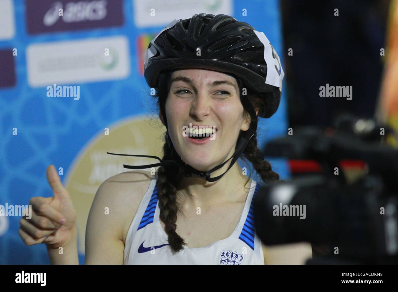 Ellie Simpson (GBR) (Silver) Competes in the RaceRunning (RR) 100m At ...