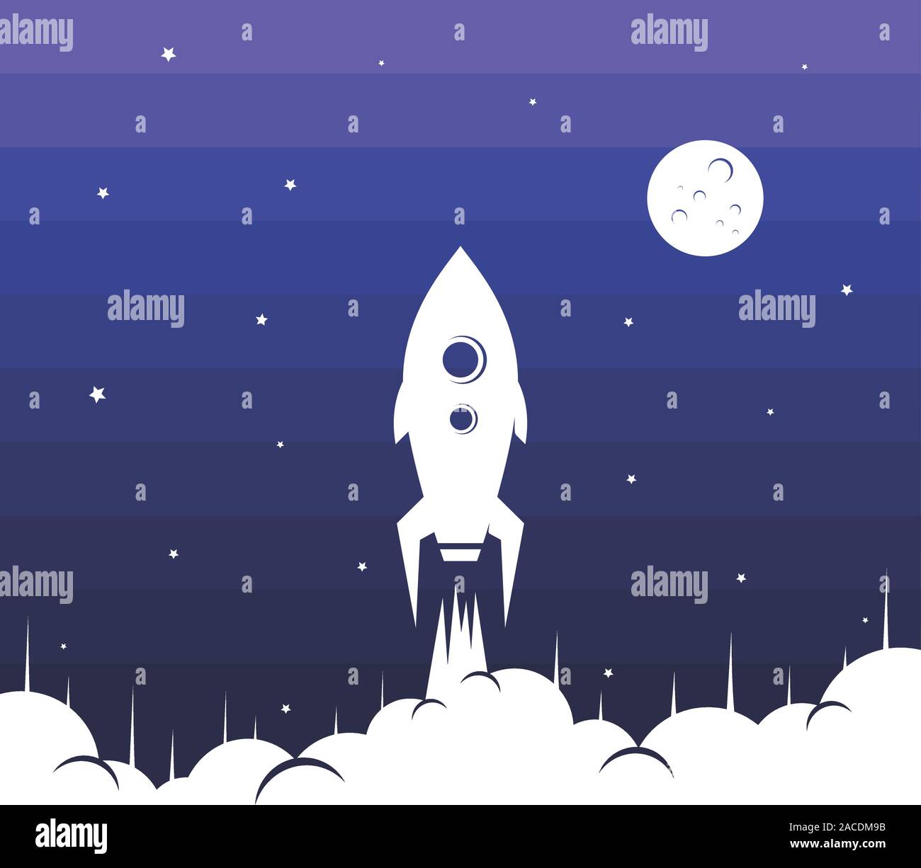 space rocket shuttle ship sign logo logotype vector art Stock Vector ...