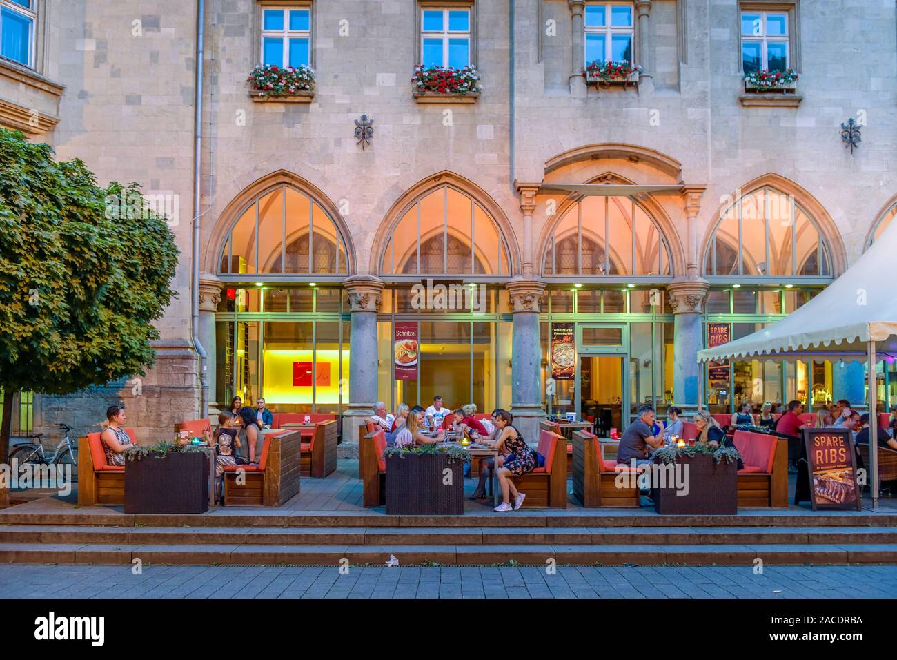 Restaurant, Altes Rathaus, Fischmarkt, Erfurt, Thüringen, Deutschland ...