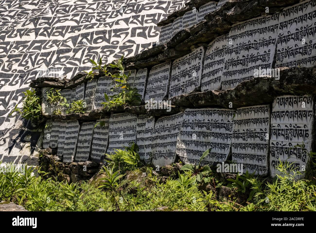 Big Mani Stones with the engraved tibetan mantra Om Mani Padme hum ...