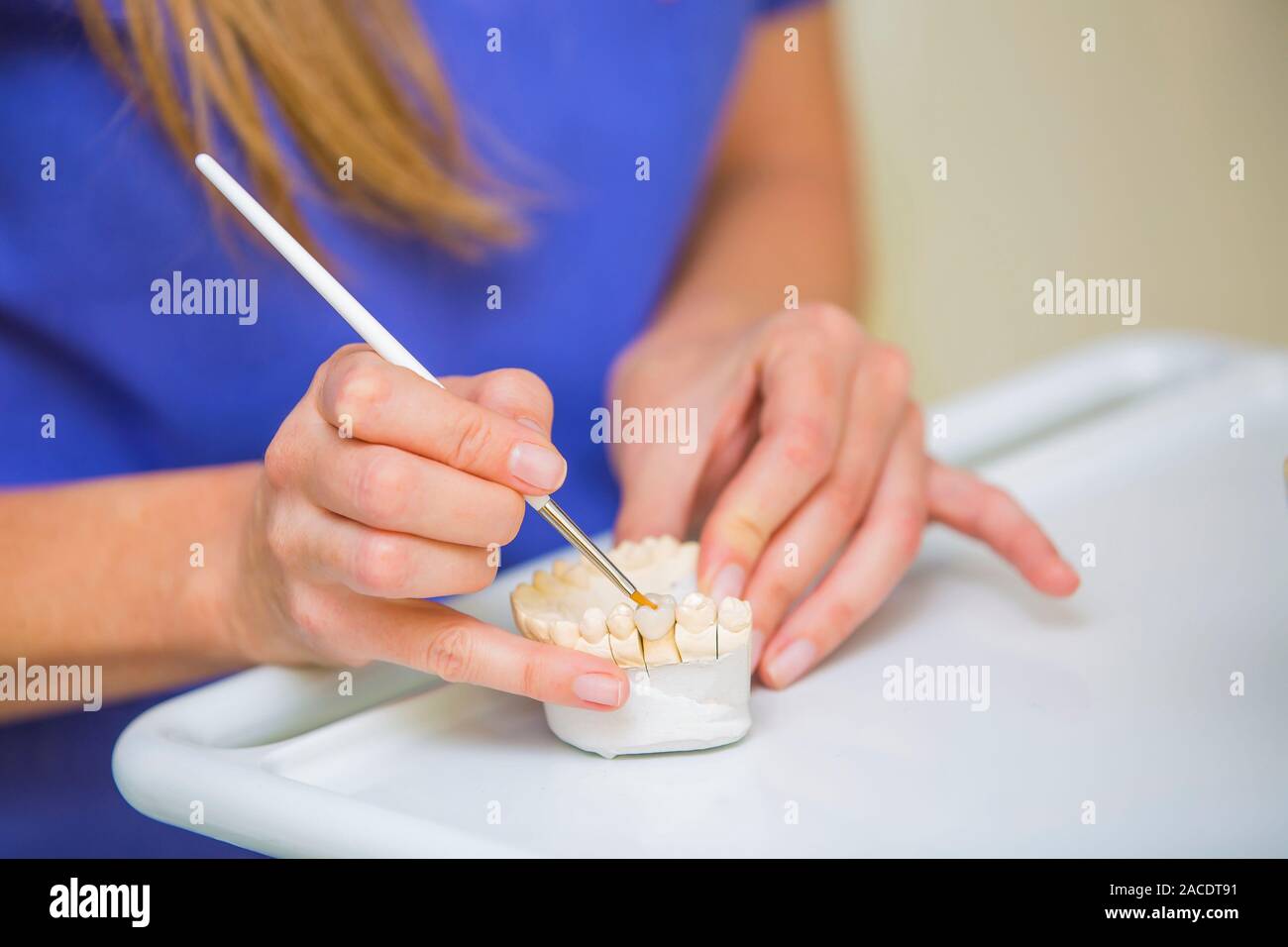 Dentist laboratory work hi-res stock photography and images - Alamy