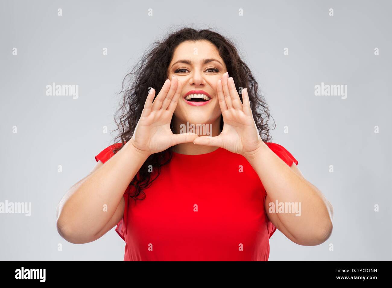 Beautiful woman red hair talking hi-res stock photography and images ...