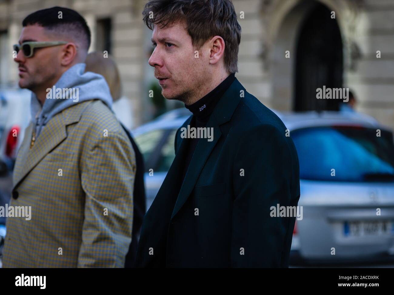 PARIS, France- February 26 2019: Steve Salter on the street during the ...