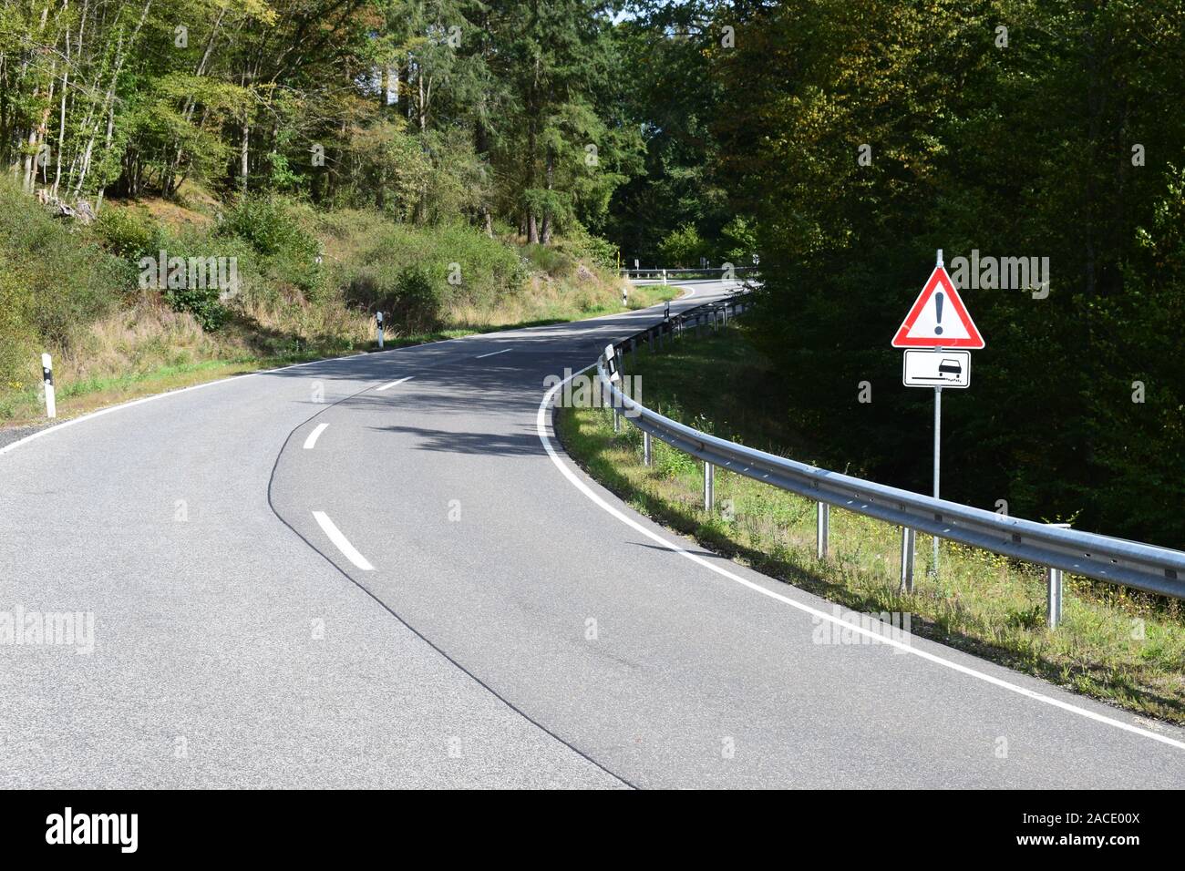 country road curve in rural Eifel Stock Photo - Alamy