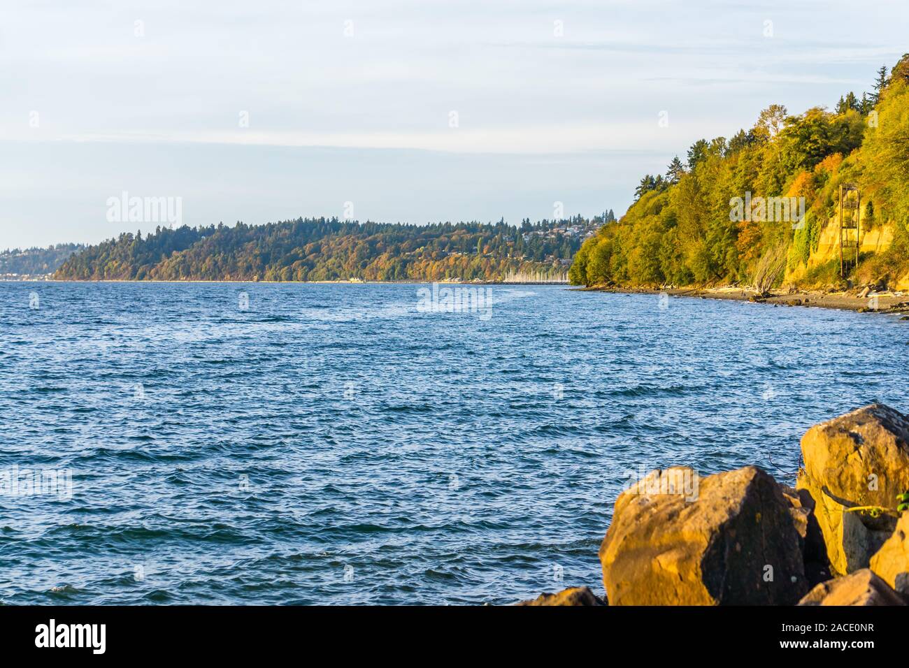 A view of the shoreline at Saltwater State Park in Des Moines ...