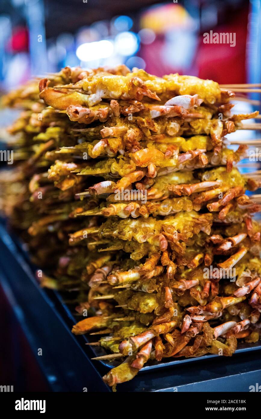 Street food in a market in Beijing, China Stock Photo - Alamy