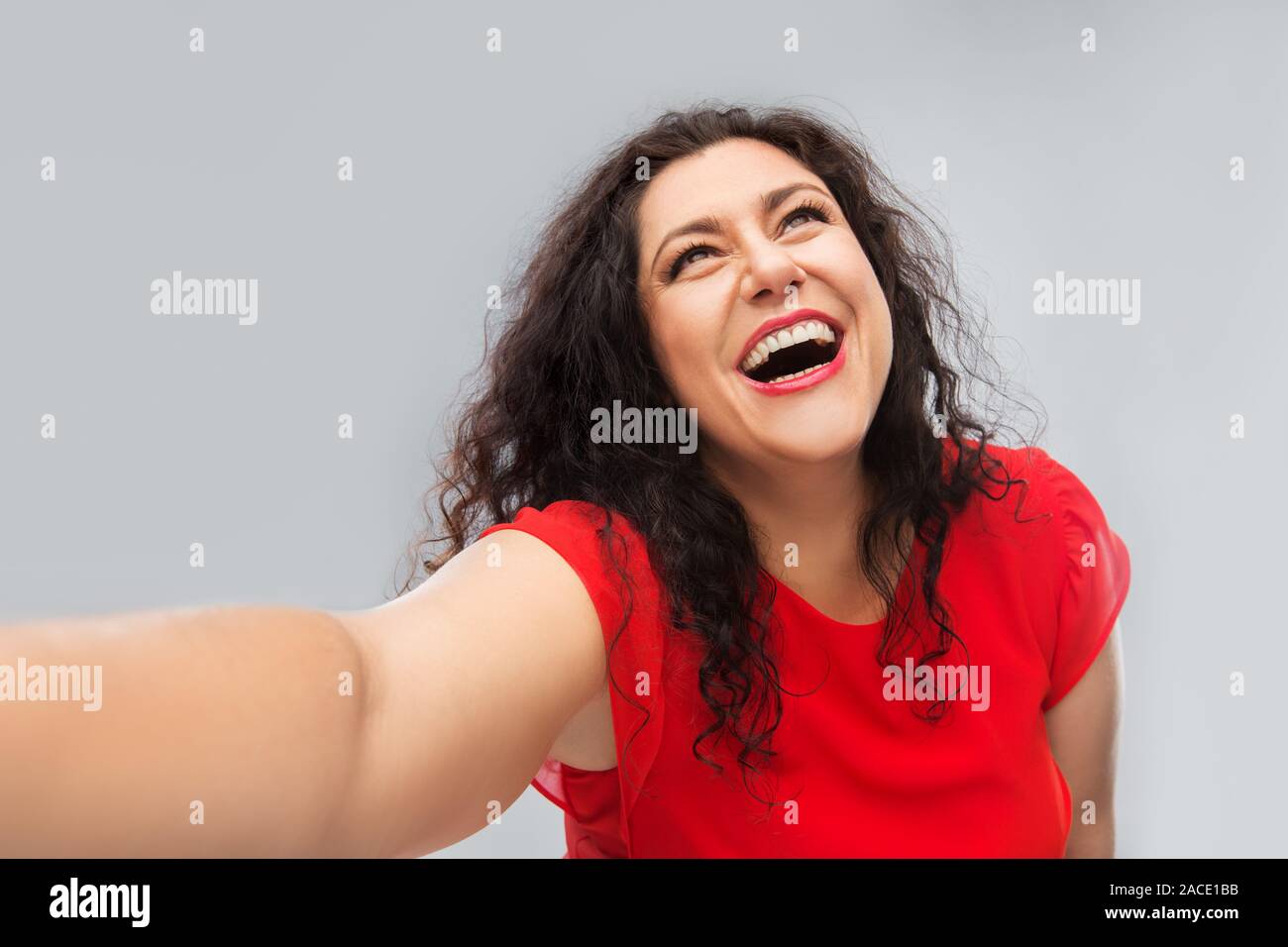 Beautiful hispanic woman taking hi-res stock photography and images - Alamy