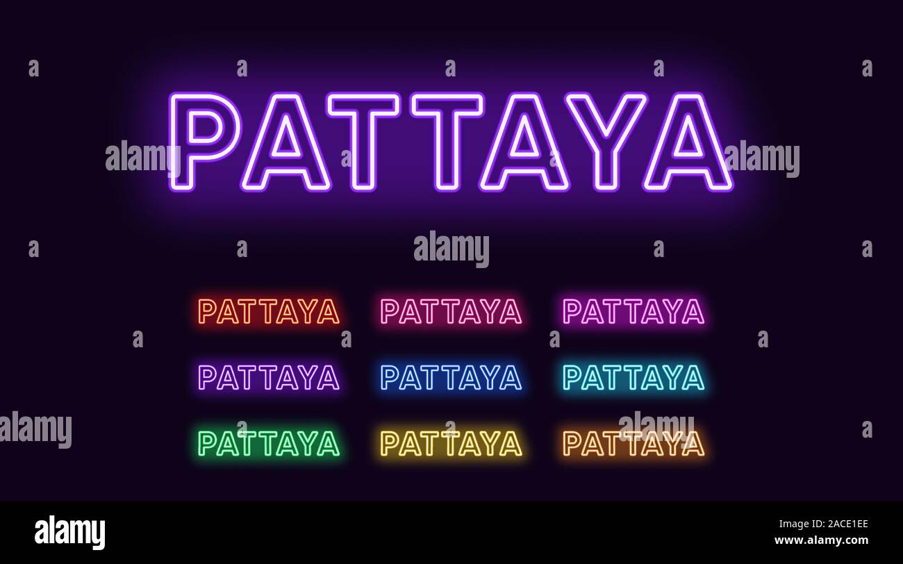 Pattaya beach resort Stock Vector Images - Alamy