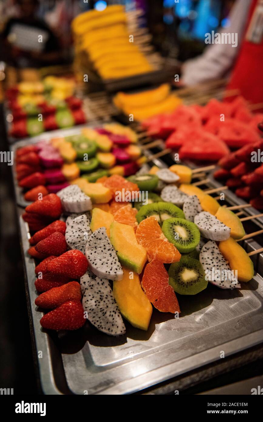 Street food in a market in Beijing, China Stock Photo - Alamy