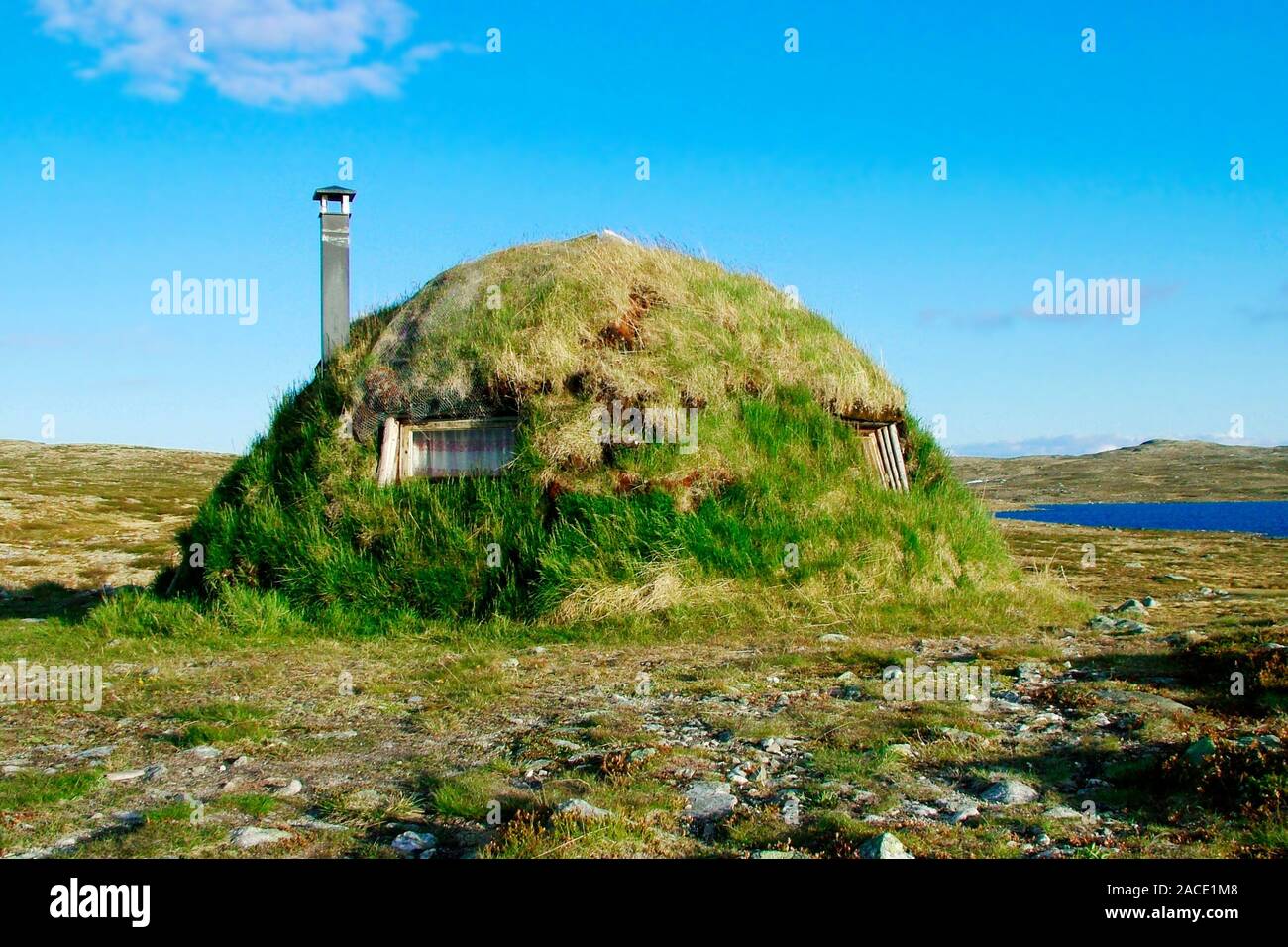 Geographie, Reisen, Hardangervidda, Landschaft, Grashaus, Norwegen ...