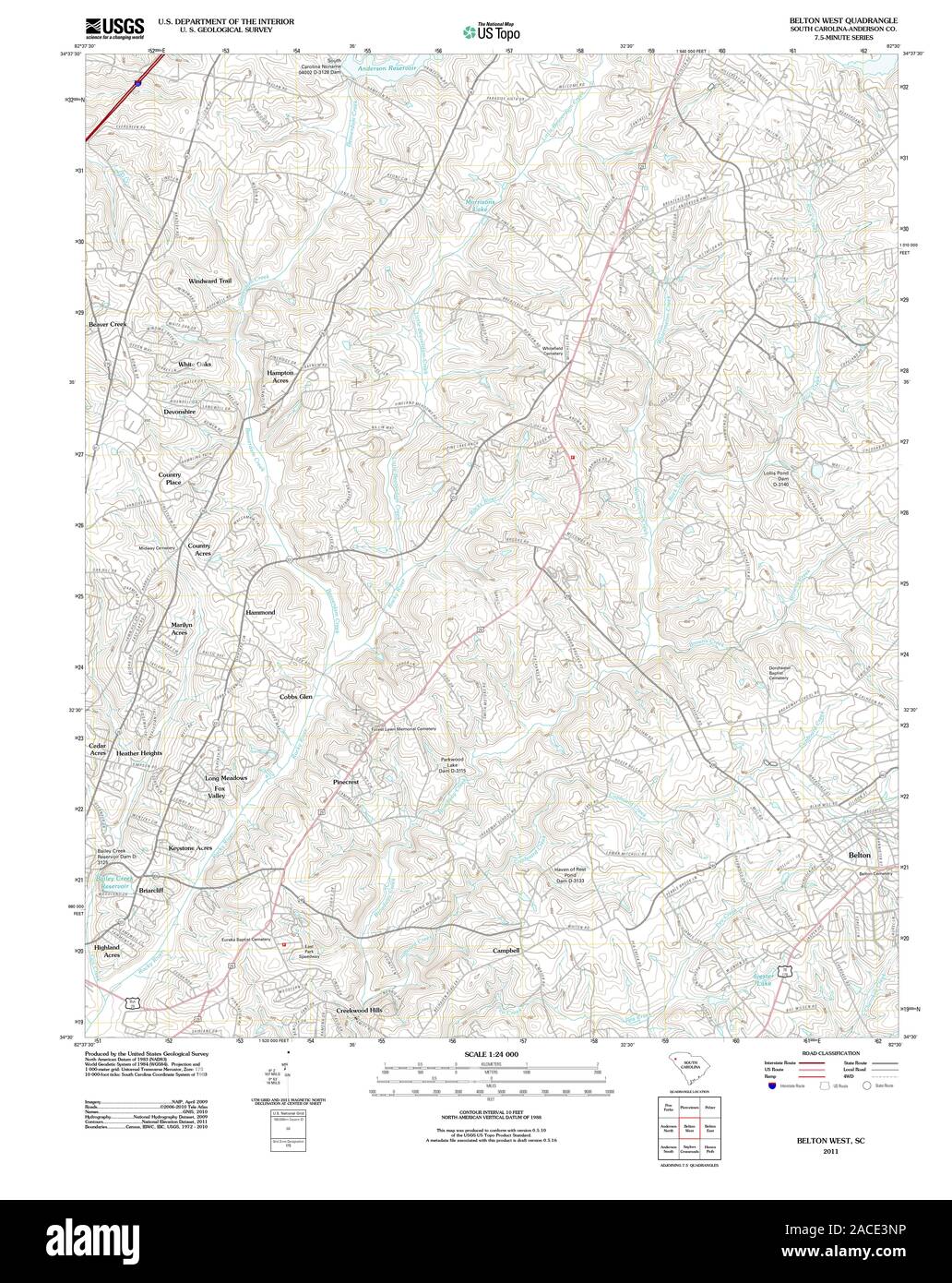 Map of belton hi-res stock photography and images - Alamy