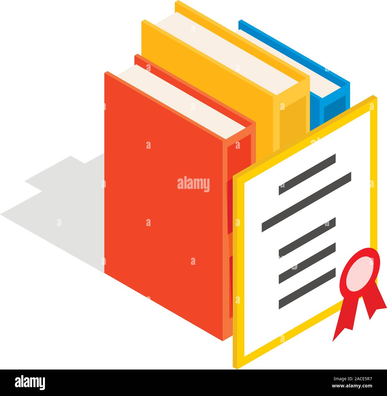Certificate degree icon isometric Cut Out Stock Images & Pictures - Alamy