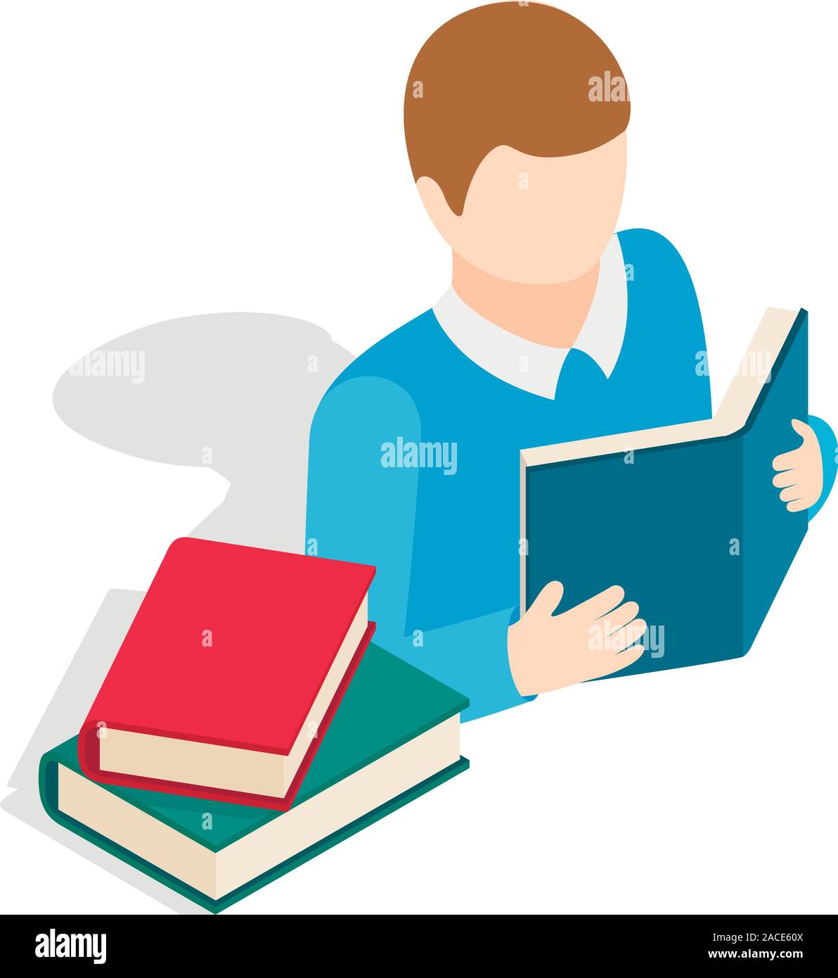 Self education icon isometric Cut Out Stock Images & Pictures - Alamy