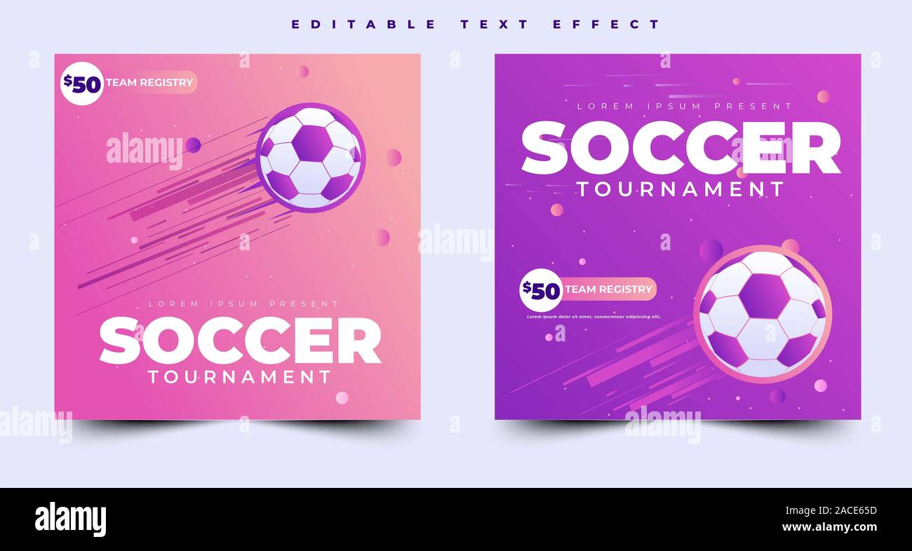 Soccer tournament event, design conceptual modern layout, simple and ...