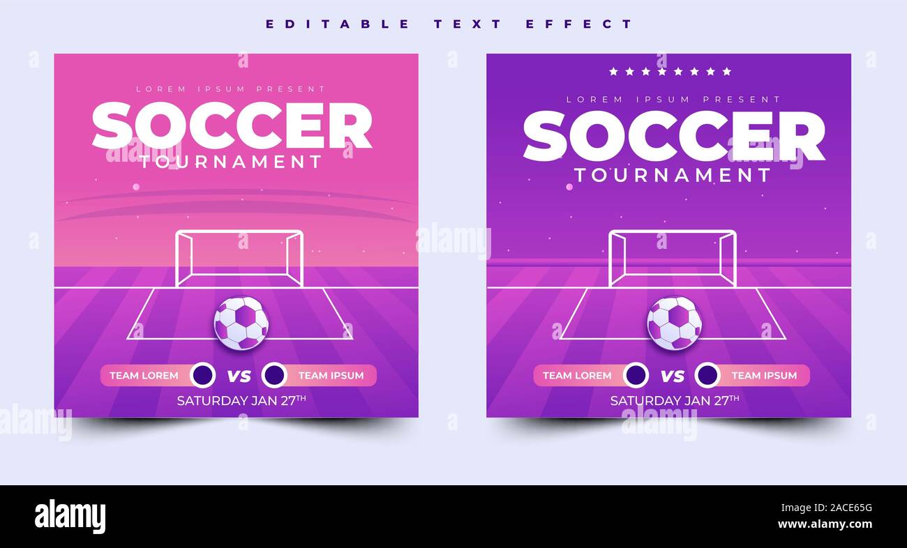 Soccer tournament event, design conceptual modern layout, simple and ...