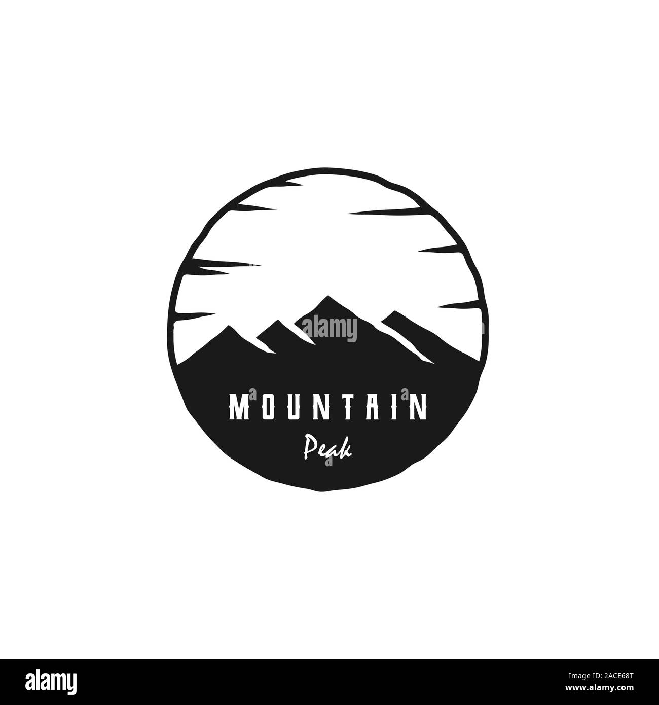 Mountain view hipster logo design inspiration Stock Vector Image & Art ...