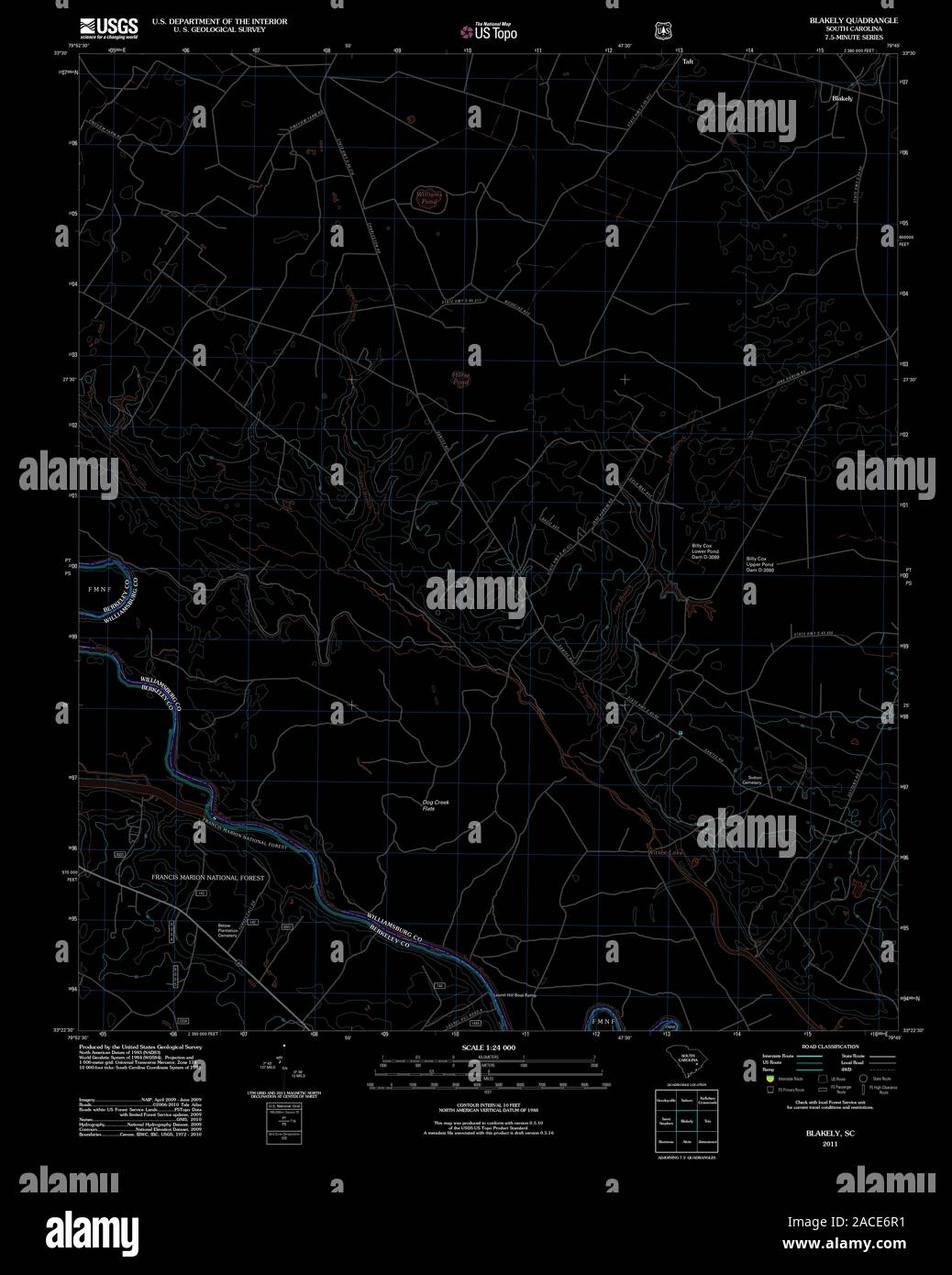 Map of blakely hi-res stock photography and images - Alamy
