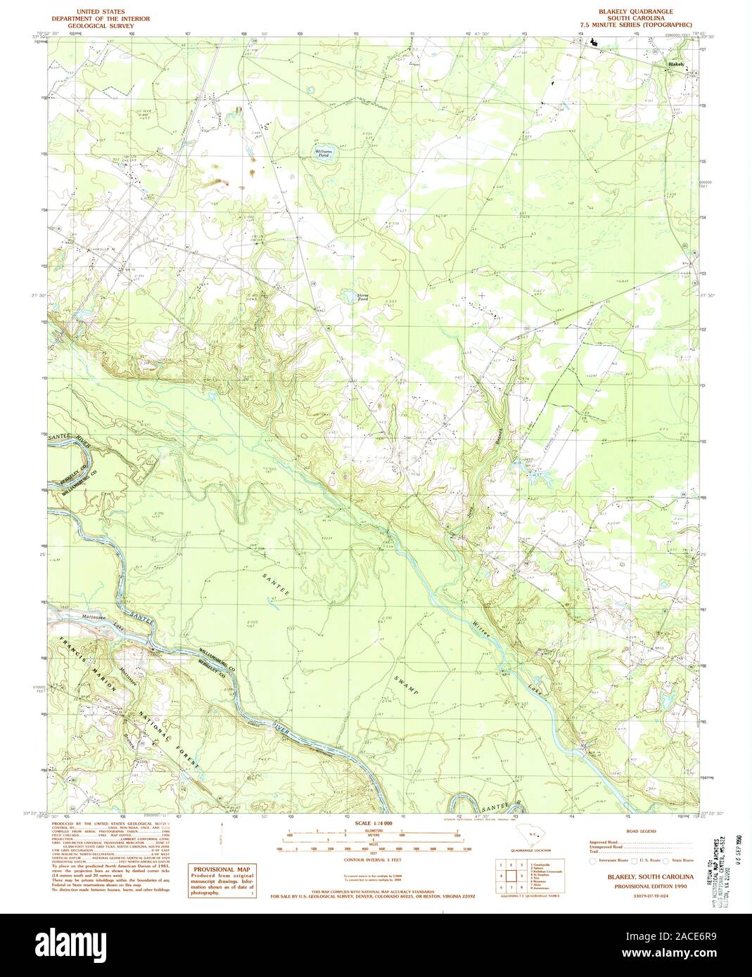 Map of blakely hi-res stock photography and images - Alamy